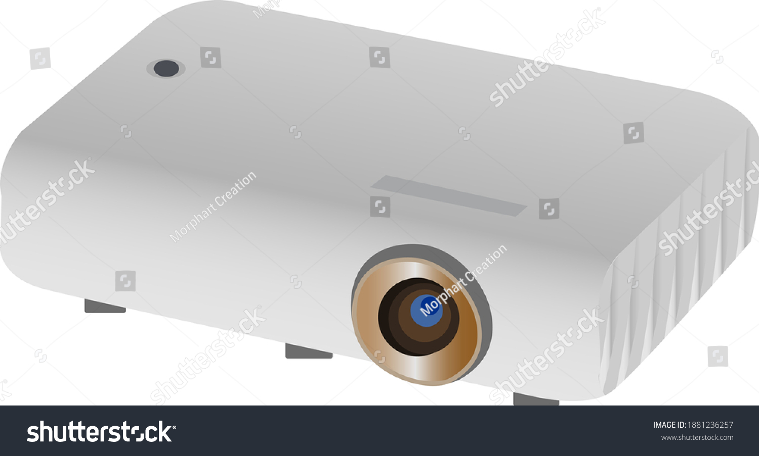 Image Projector Illustration Vector On White Stock Vector (Royalty Free ...