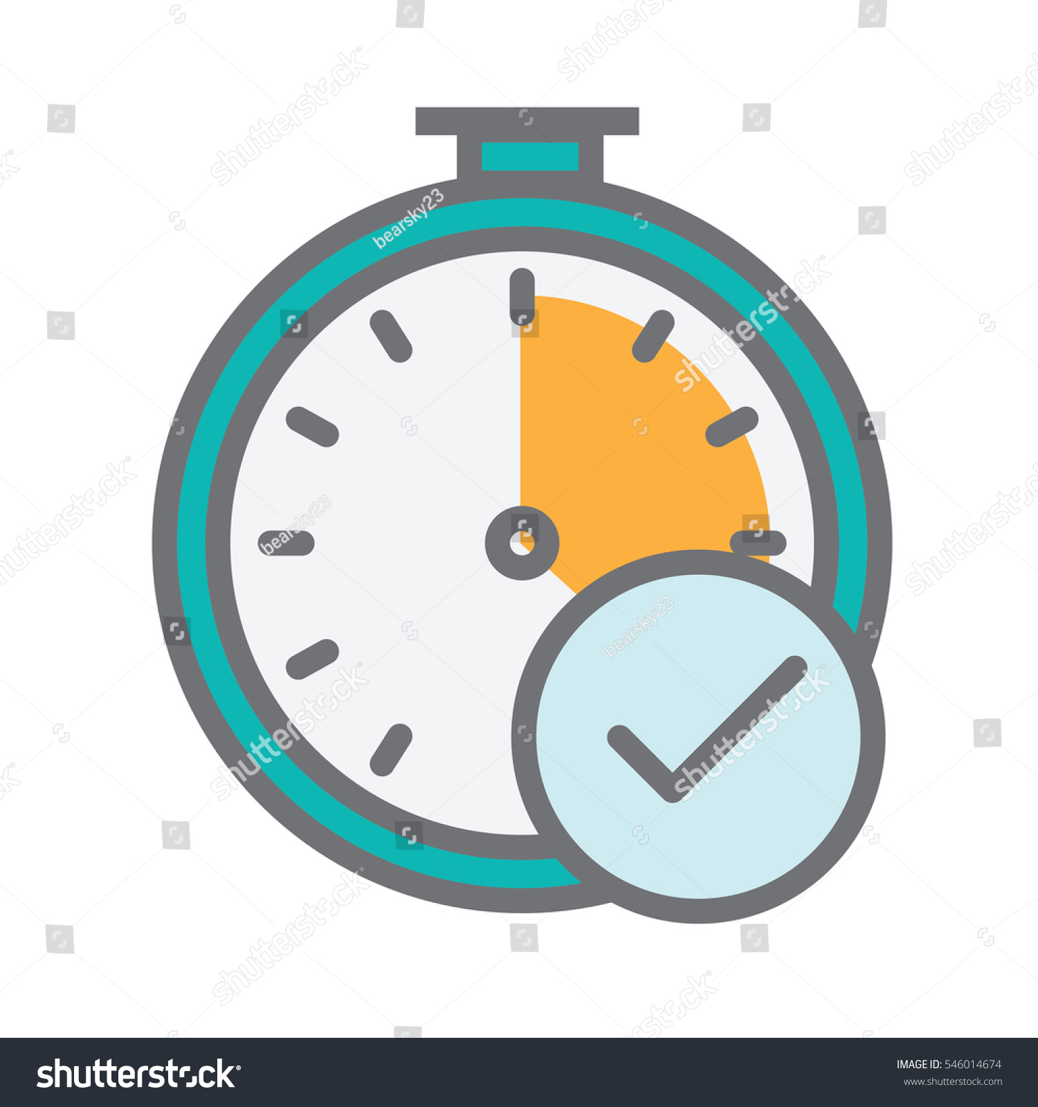 Image That Illustrates Tracking Your Time Stock Vector (Royalty Free ...