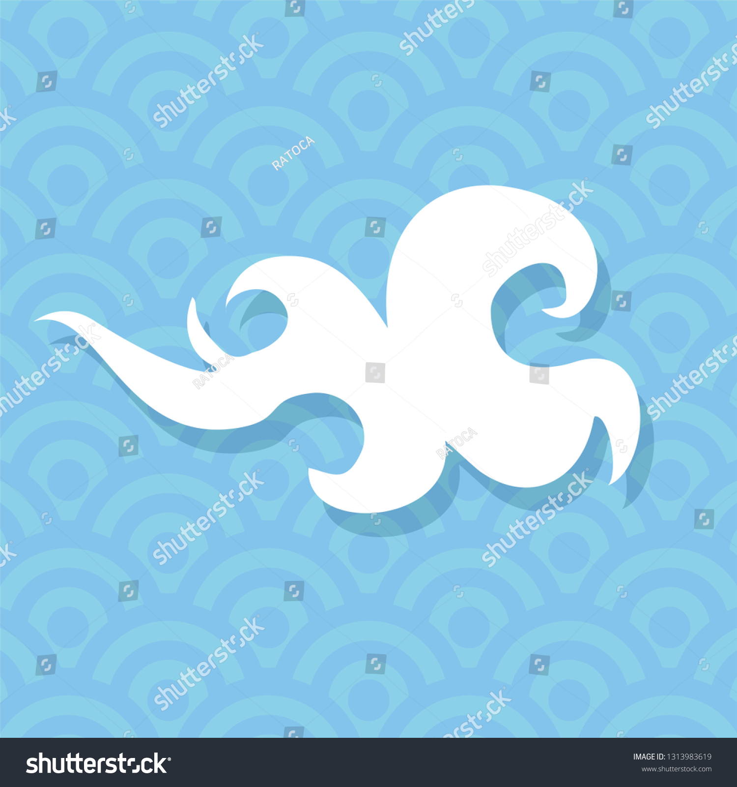 Imaginative Cloud Illustration Stock Vector (Royalty Free) 1313983619 ...