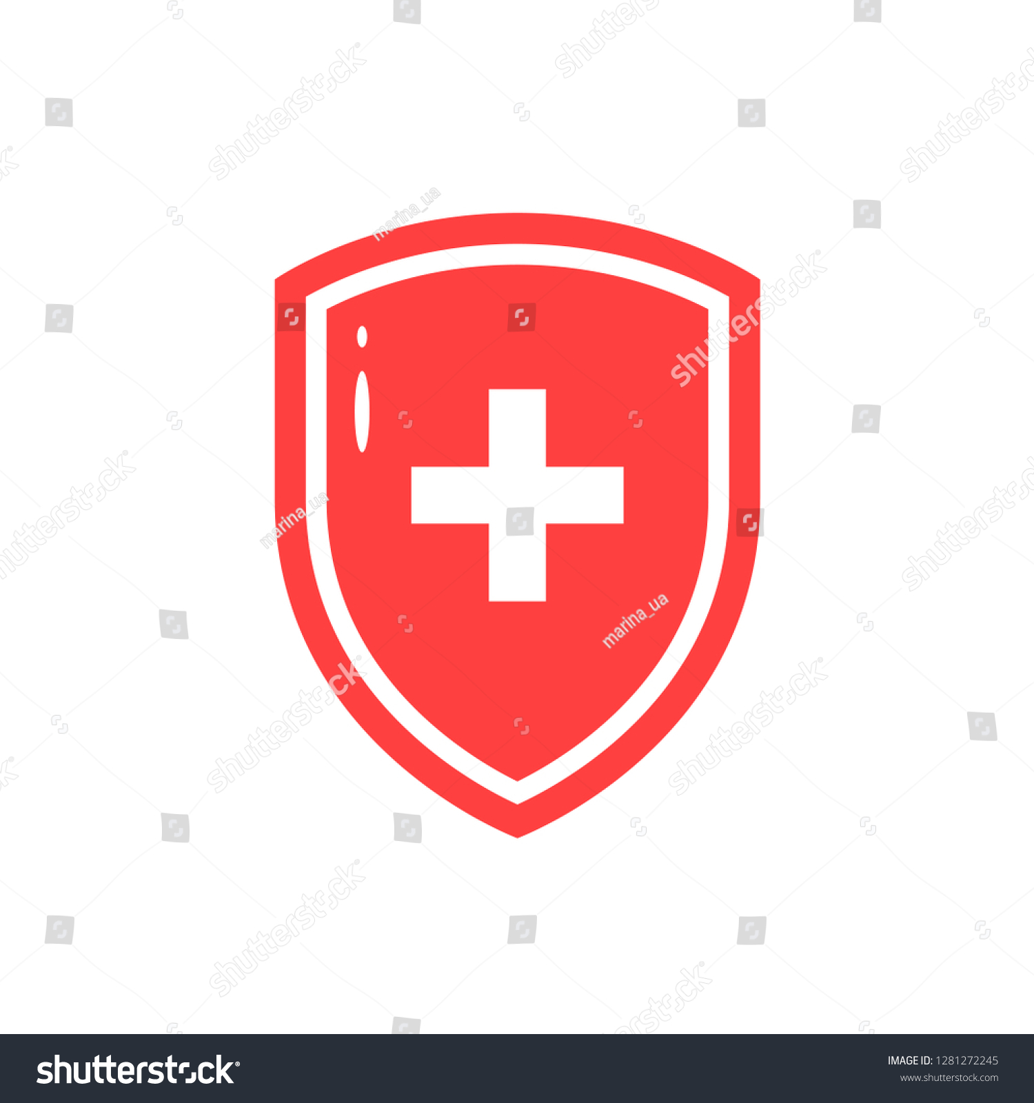 Immune System Concept Simple Icon Medical Stock Vector Royalty Free