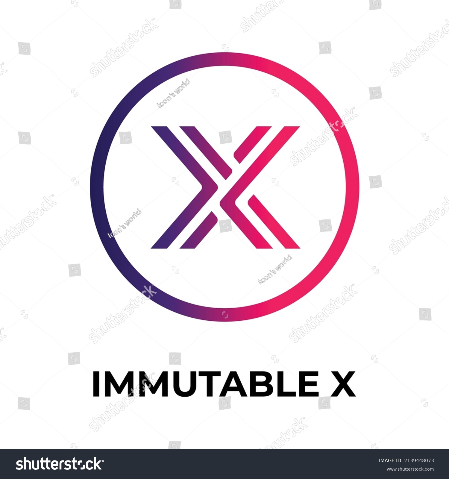 Immutable X Cryptocurrency Token Icon Imx Stock Vector (Royalty Free ...