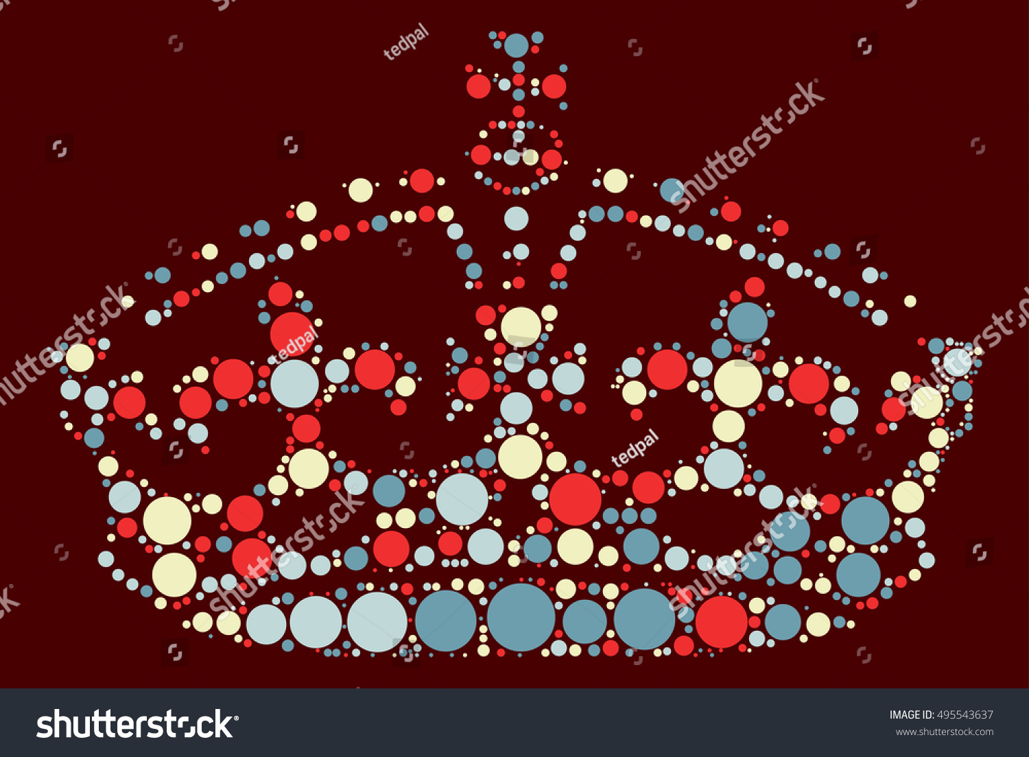 Imperial Crown Shape Vector Design By Stock Vector (Royalty Free ...