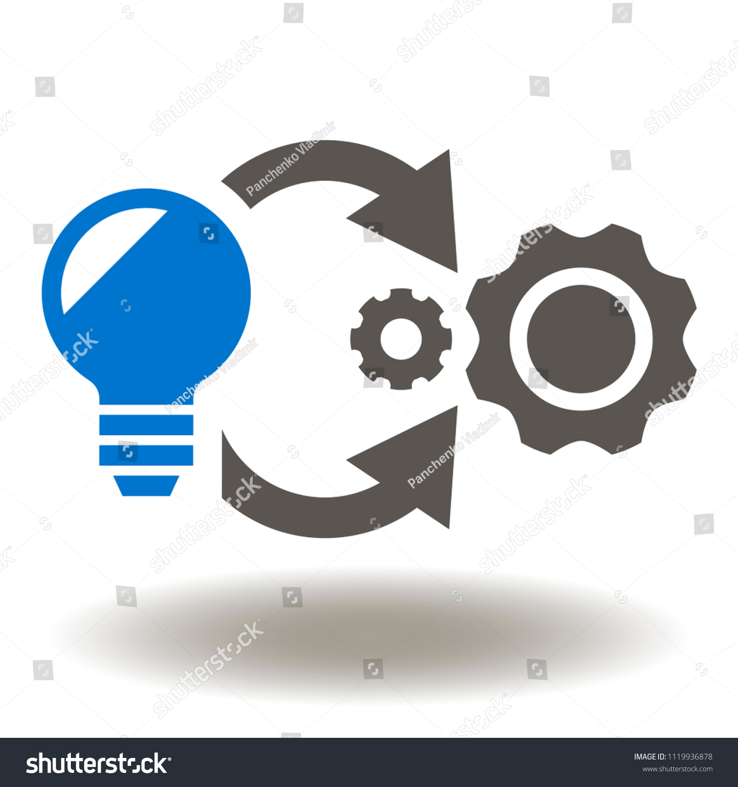 Vector de iconos de implementación. Símbolo: vector de stock (libre de ...