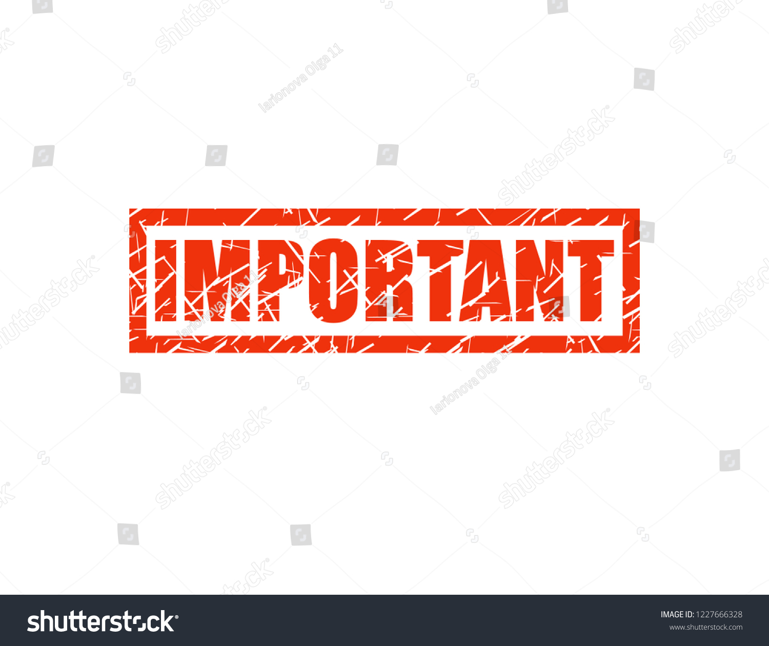 Important Red Stamp Stock Vector (Royalty Free) 1227666328 | Shutterstock