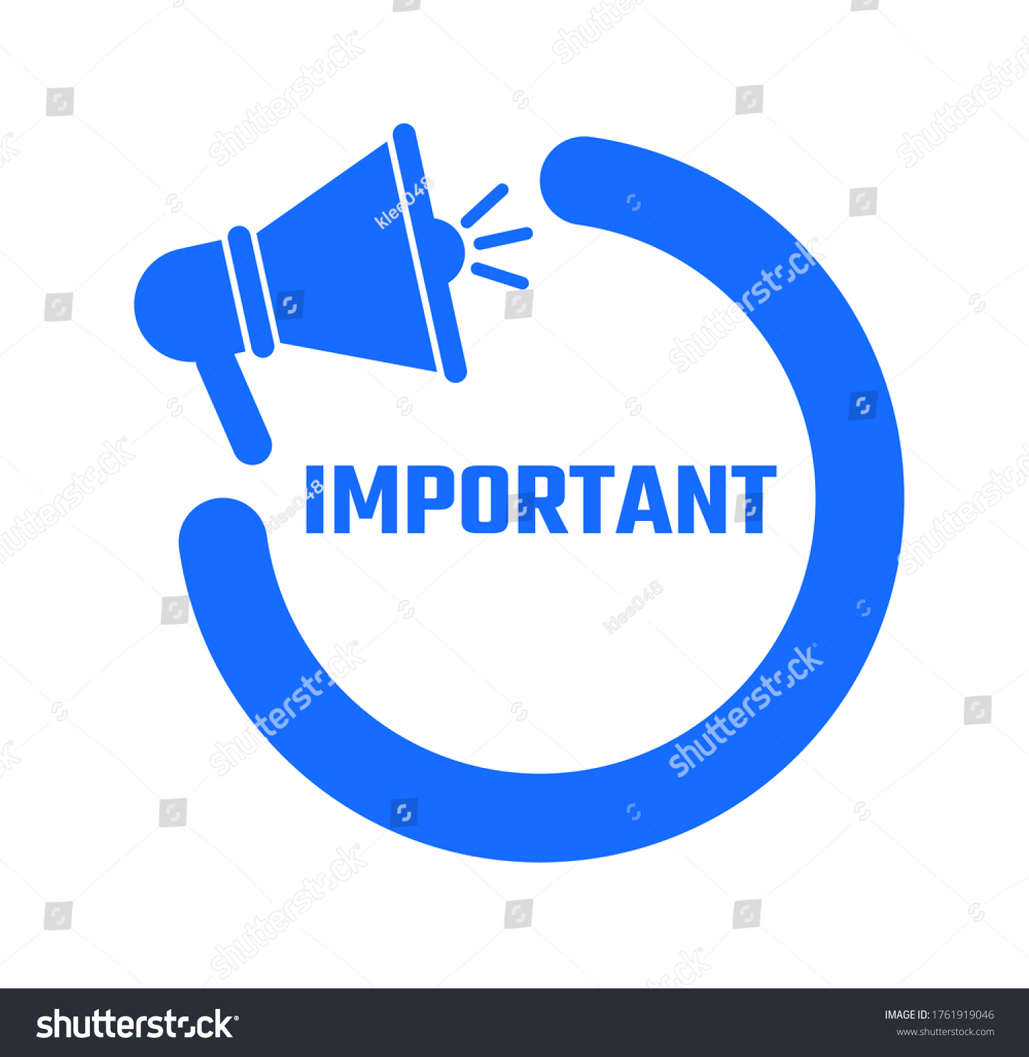 Important Sign On White Background Stock Vector (Royalty Free ...