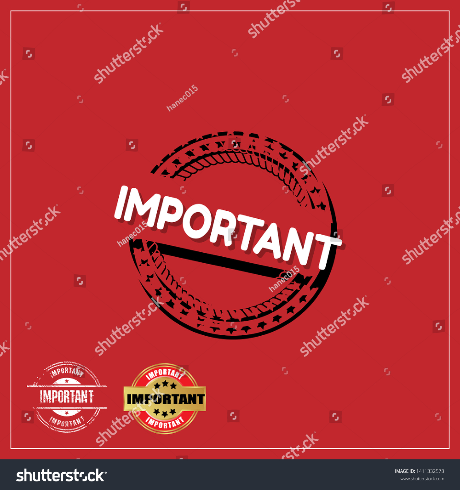Important Stamp Shadow Rubber Stamp Stock Vector (Royalty Free ...