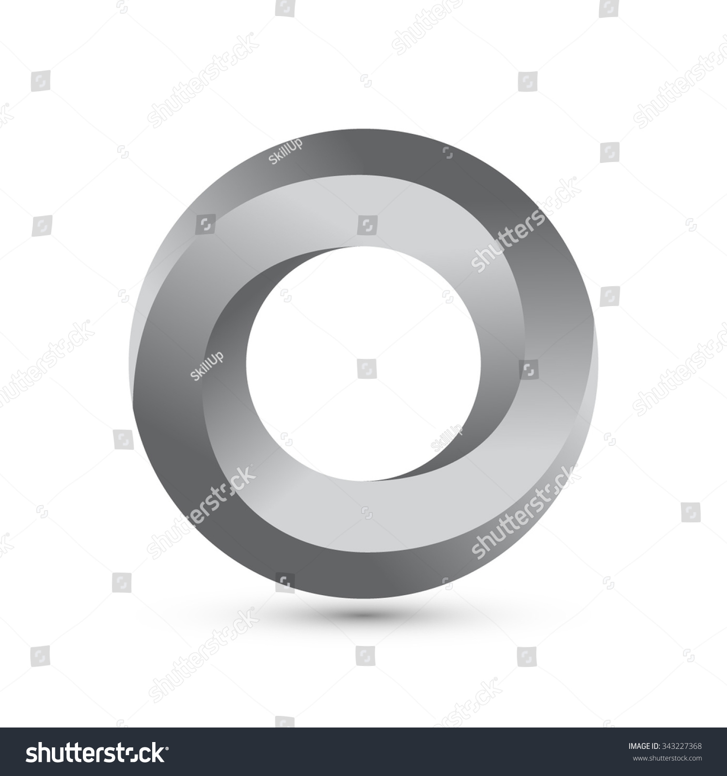 Impossible Circle Sign Abstract Design Impossible Stock Vector (Royalty ...