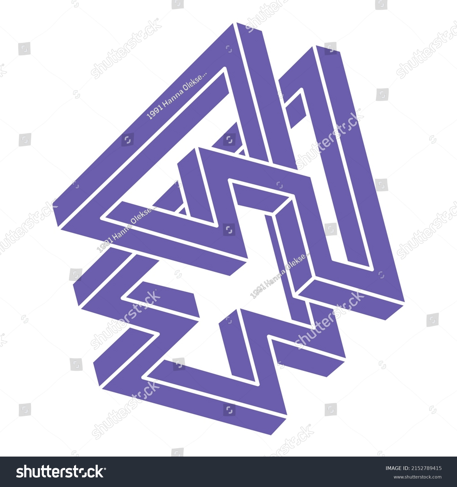 Impossible Shapes Optical Illusion Figures Vector Stock Vector (Royalty ...