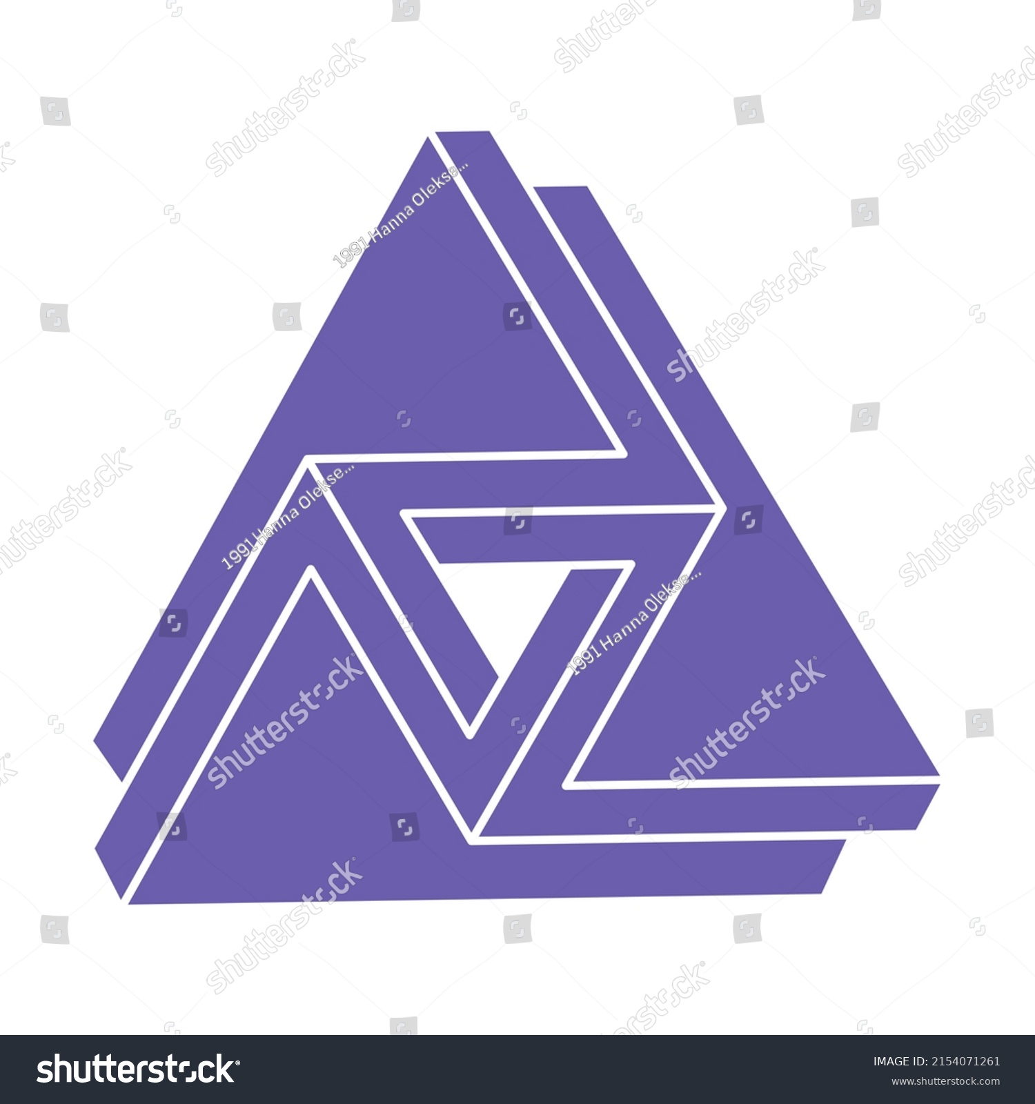 Impossible Shapes Optical Illusion Figures Vector Stock Vector (Royalty ...