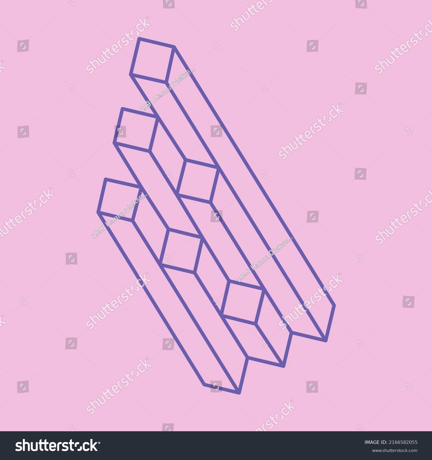 Impossible Shapes Optical Illusion Figures Vector Stock Vector (Royalty ...