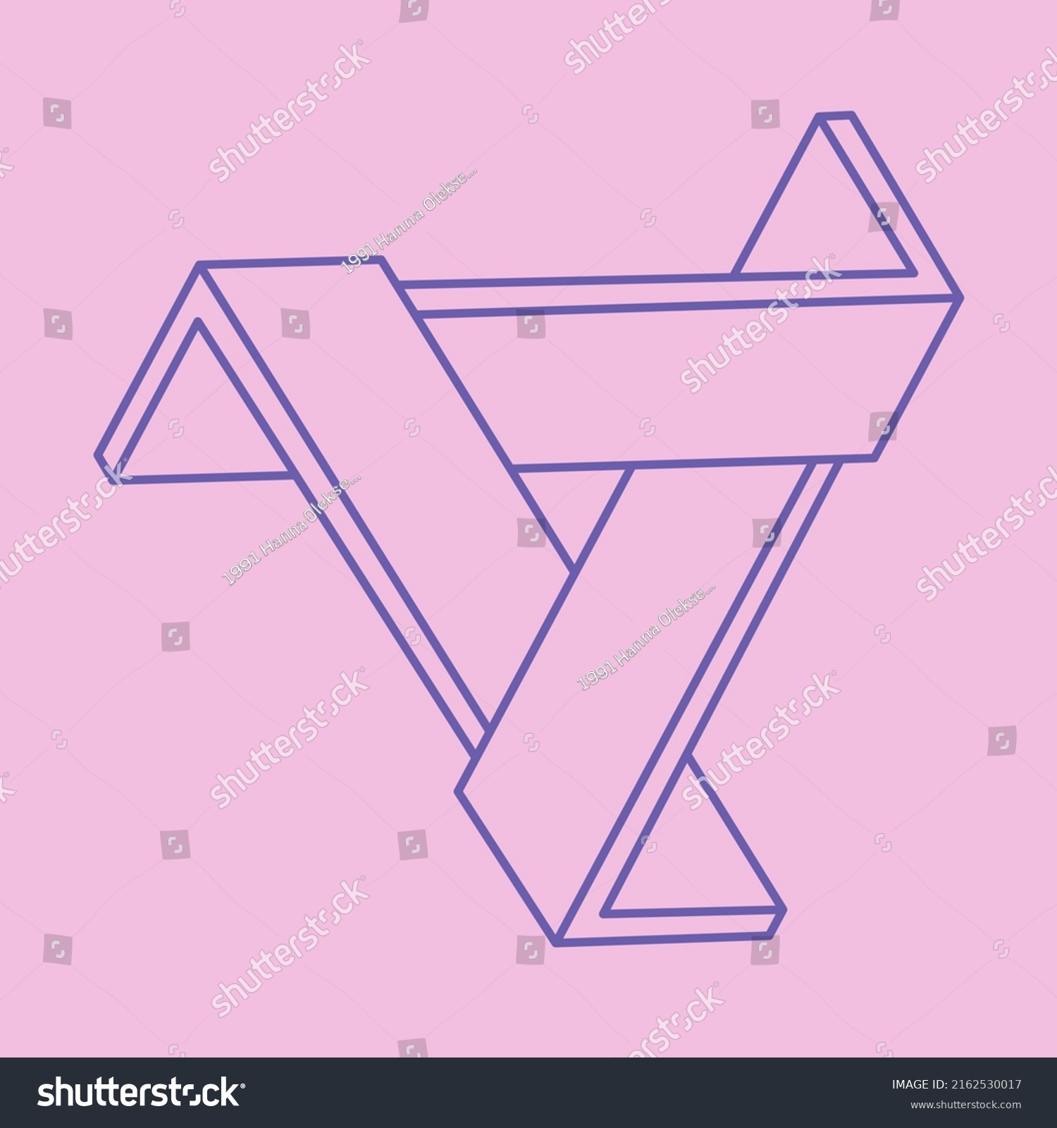 Impossible Shapes Optical Illusion Logo Vector Stock Vector (Royalty ...