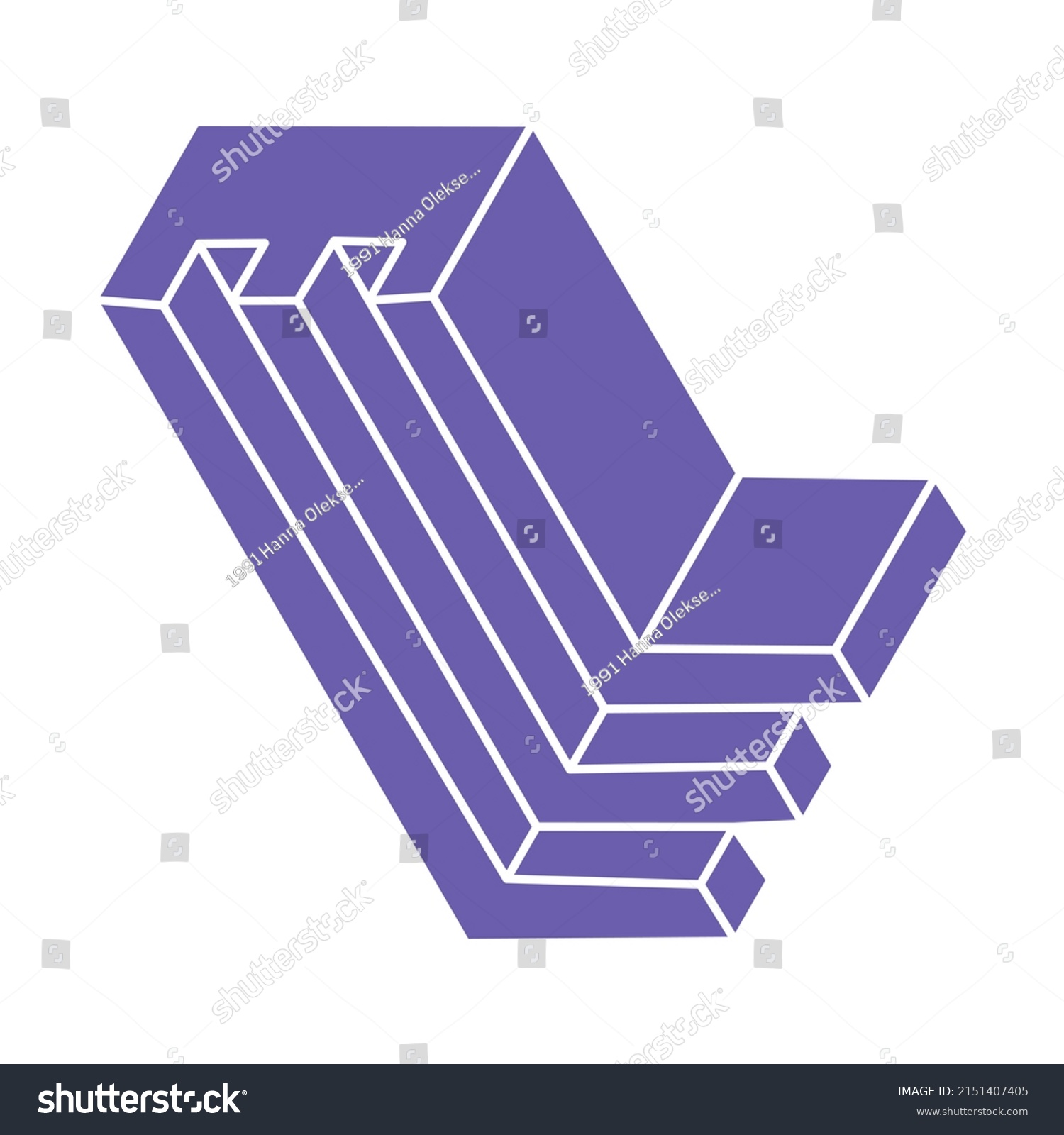 Impossible Shapes Optical Illusion Vector Optical Stock Vector (Royalty ...