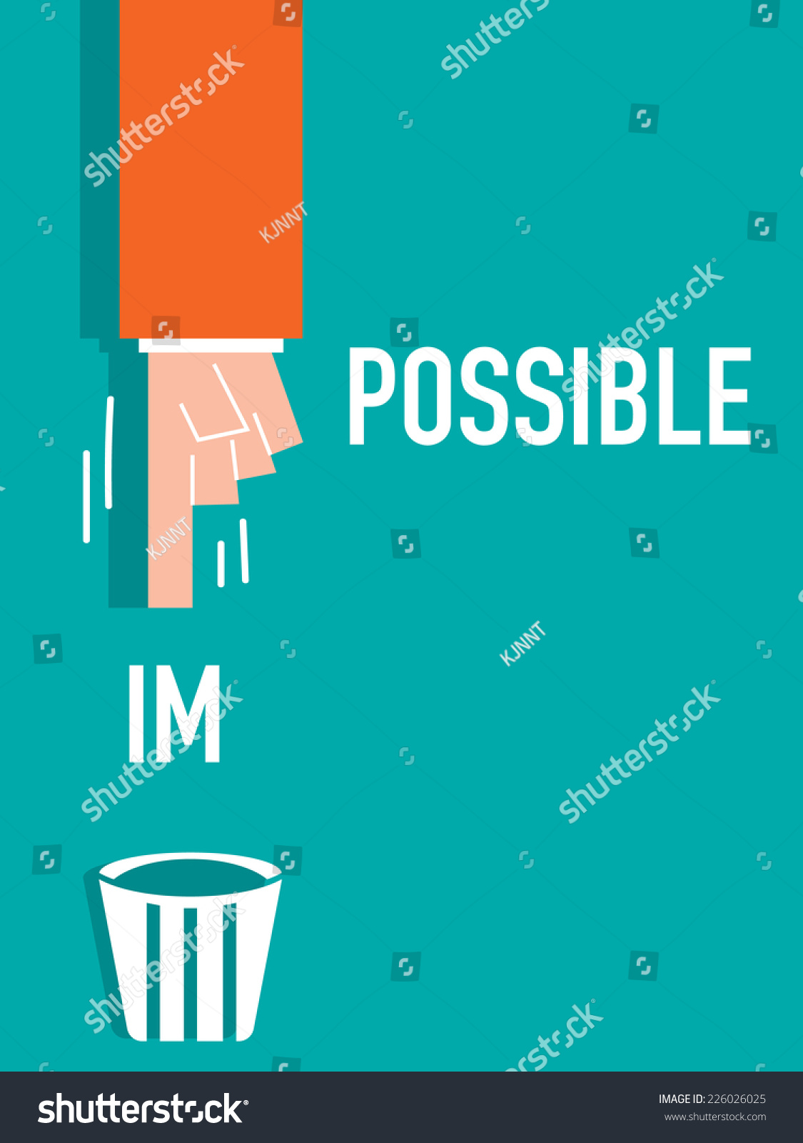 Impossible Word Vector Illustration Stock Vector (Royalty Free ...