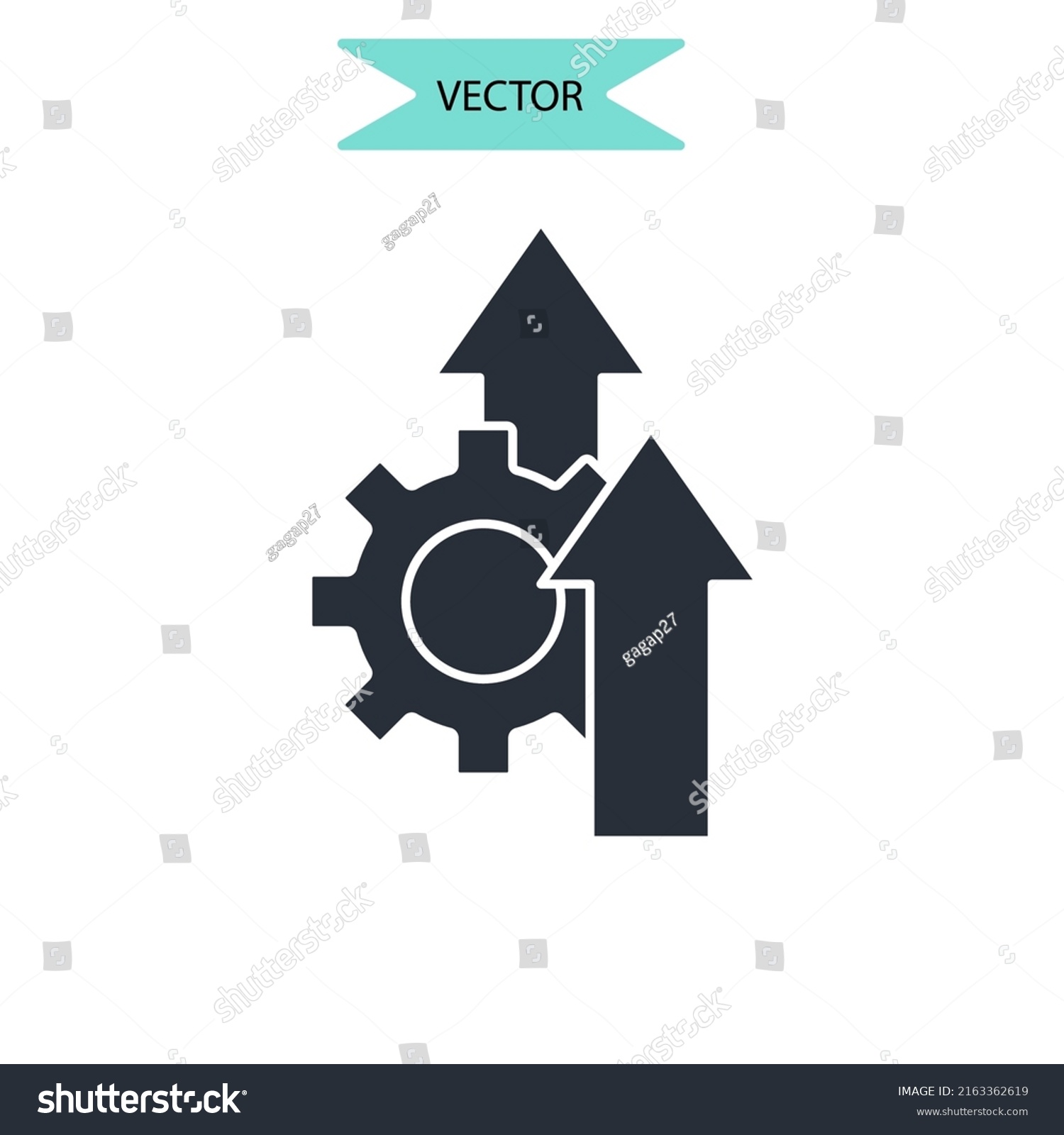 Improve Icons Symbol Vector Elements Infographic Stock Vector (Royalty ...