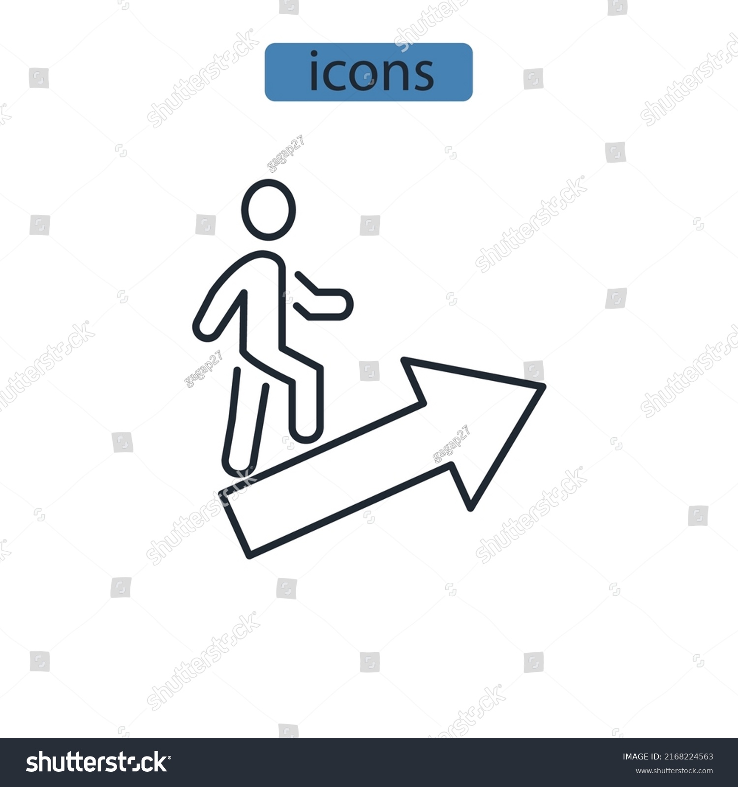 Improve Icons Symbol Vector Elements Infographic Stock Vector (Royalty ...