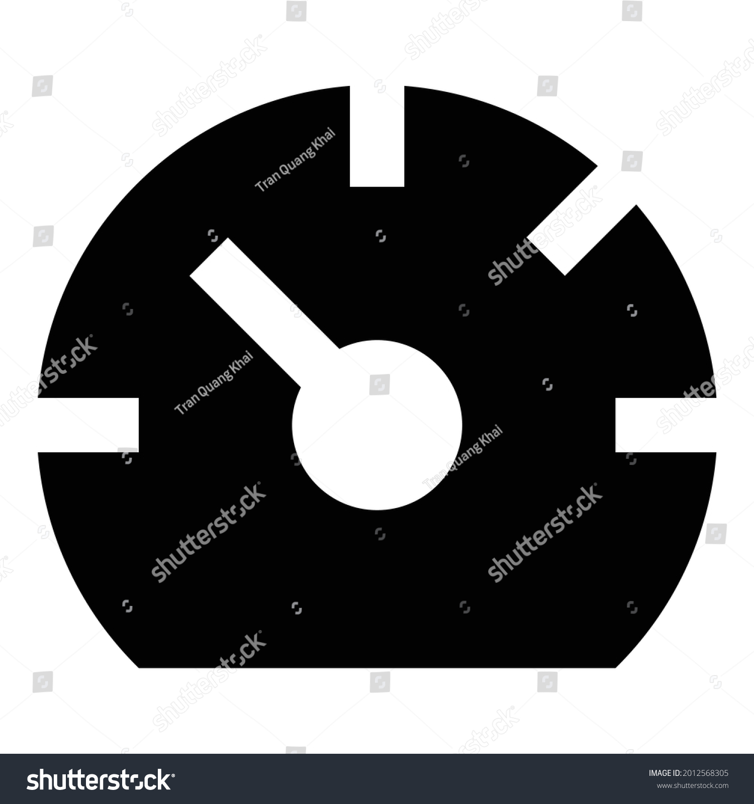 Improve Performance Odometer Accelerate Vector Icon Stock Vector ...