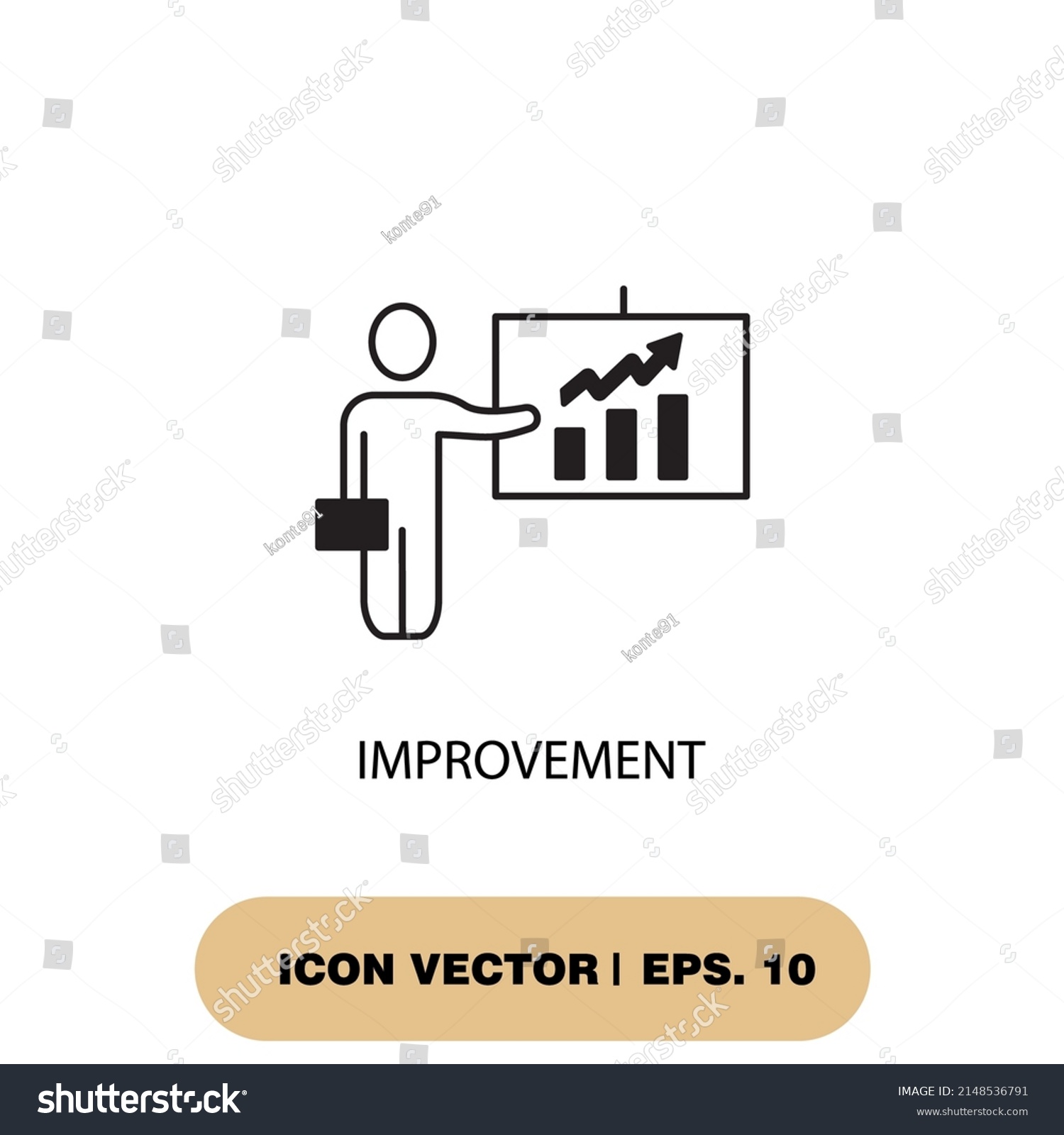 Improvement Icons Symbol Vector Elements Infographic Stock Vector ...