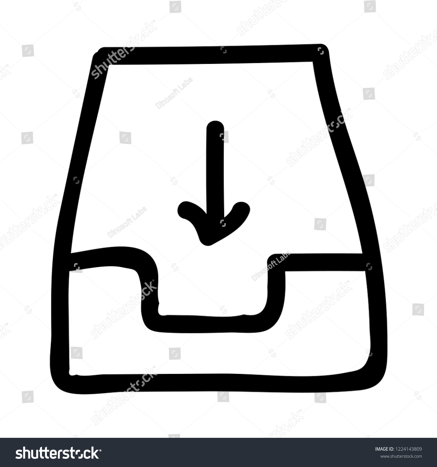 Inbox Drawer Cabinet Stock Vector (Royalty Free) 1224143809 | Shutterstock