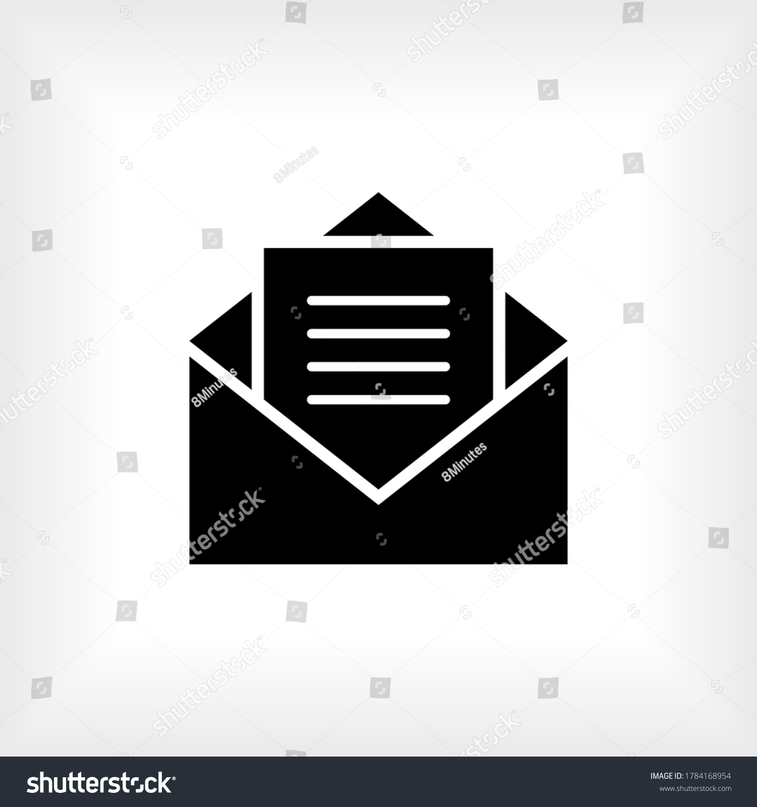 Inbox Icon Ui Notification Symbol Vector Stock Vector (Royalty Free ...
