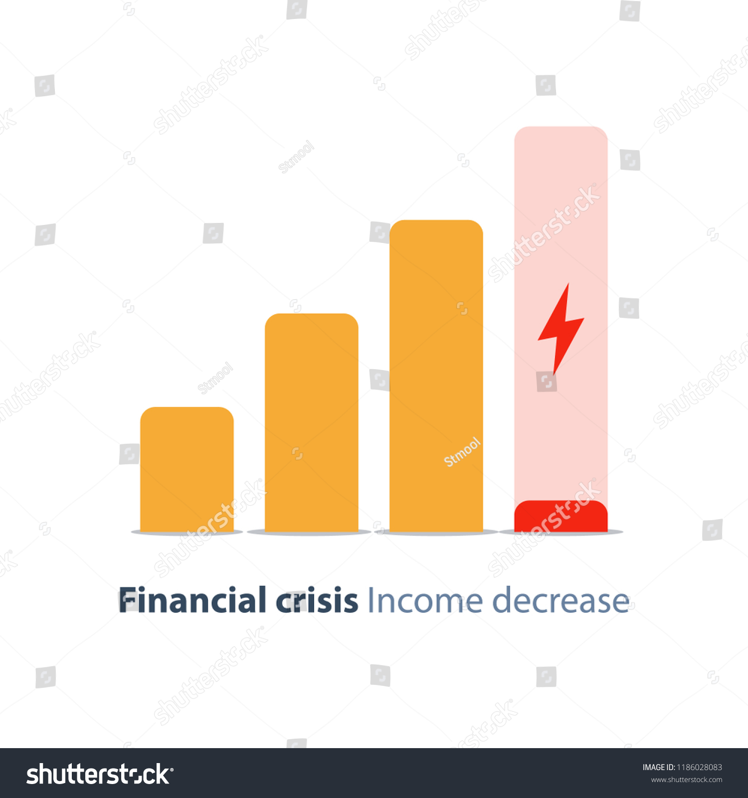 Income Decrease Graph Financial Crisis Rate Stock Vector (Royalty Free ... Income Decrease Graph Financial Crisis Rate Stock Vector (Royalty Free ...