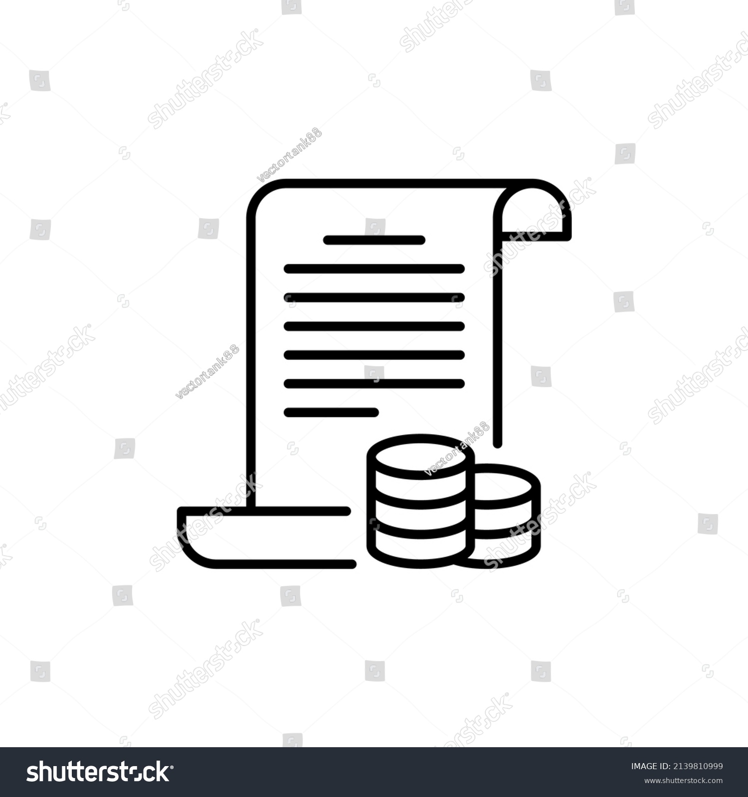 Income Statement Icon Vector Logotype Stock Vector (Royalty Free ...