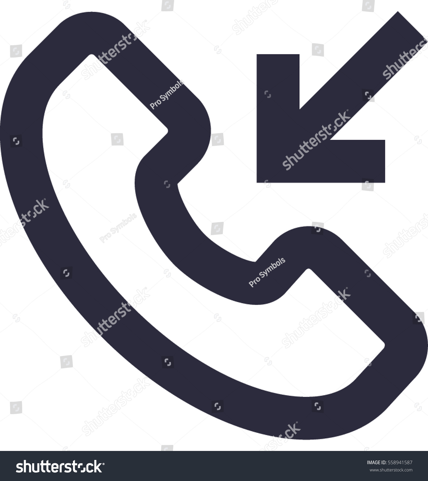 Incoming Call Vector Icon: vector de stock (libre de regalías ...
