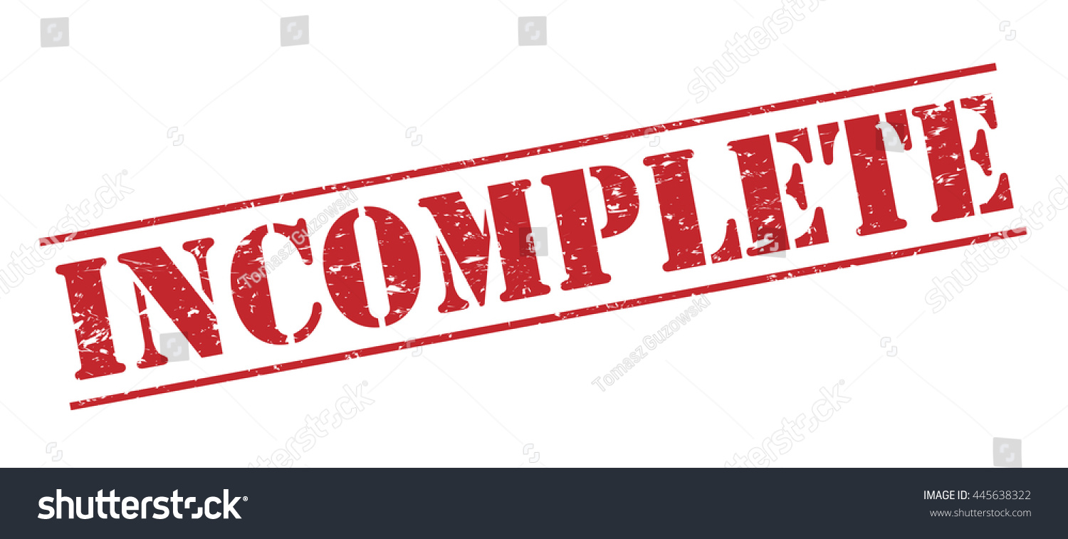 Incomplete Vector Stamp On White Background Stock Vector (Royalty Free ...