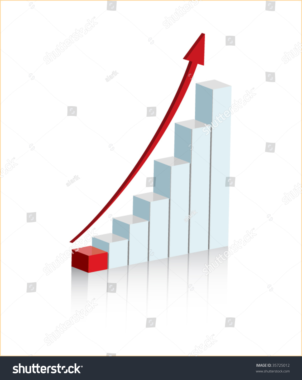 Increase Diagram Illustration Stock Vector (Royalty Free) 35725012