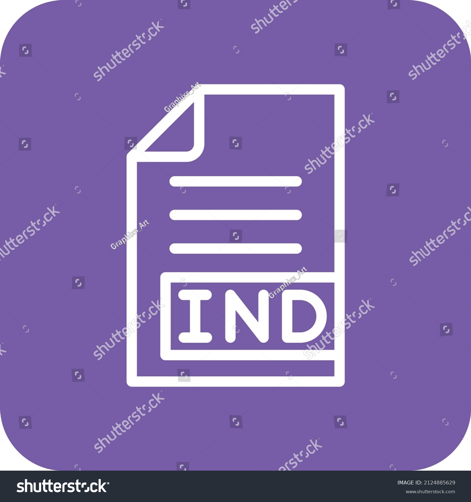152 Ind file format icon Images, Stock Photos & Vectors | Shutterstock