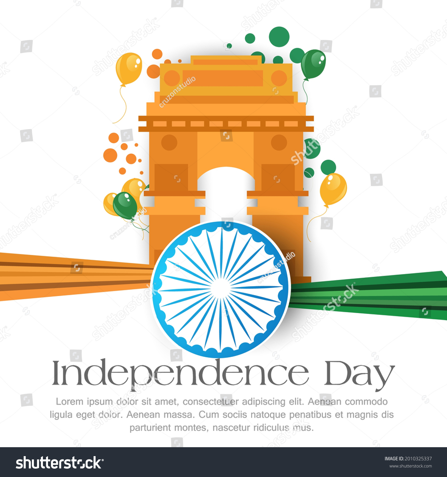 Independence Day Background 15 August Vector Stock Vector (Royalty Free ...