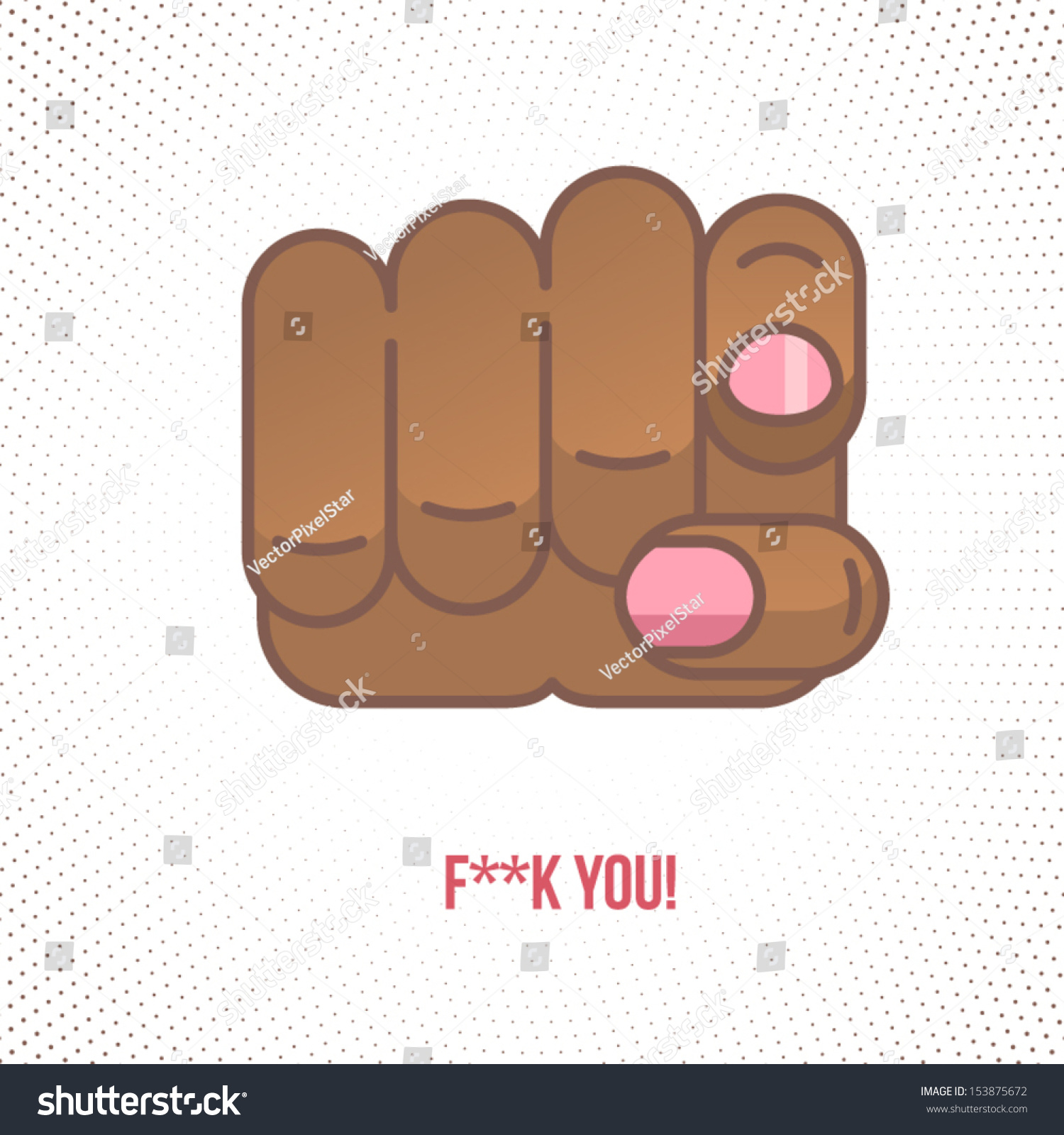 Index Finger Stock Vector (Royalty Free) 153875672