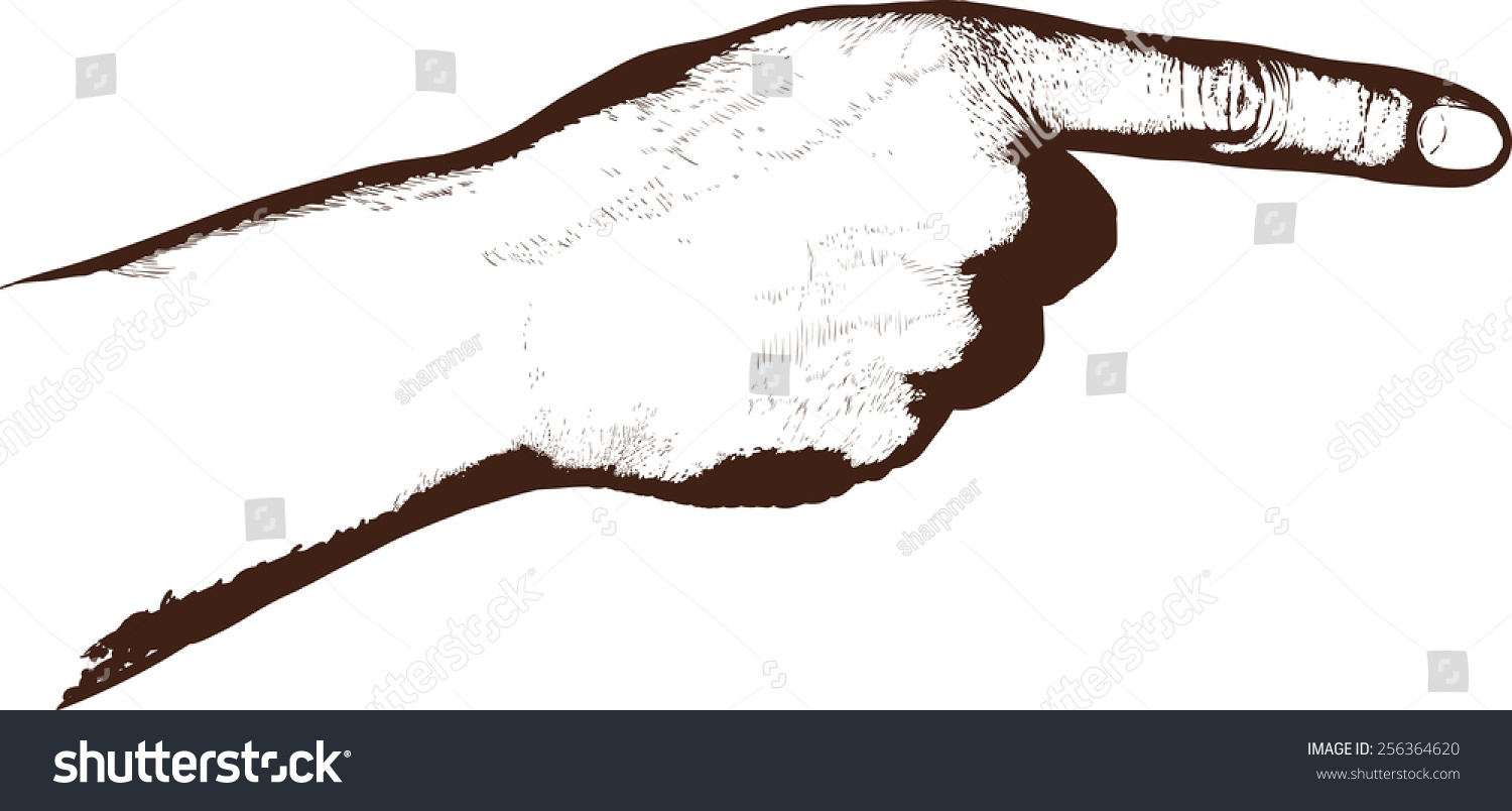 Index Finger Pointing Direction Right Stock Vector (Royalty Free ... Index Finger Pointing Direction Right Stock Vector (Royalty Free ...