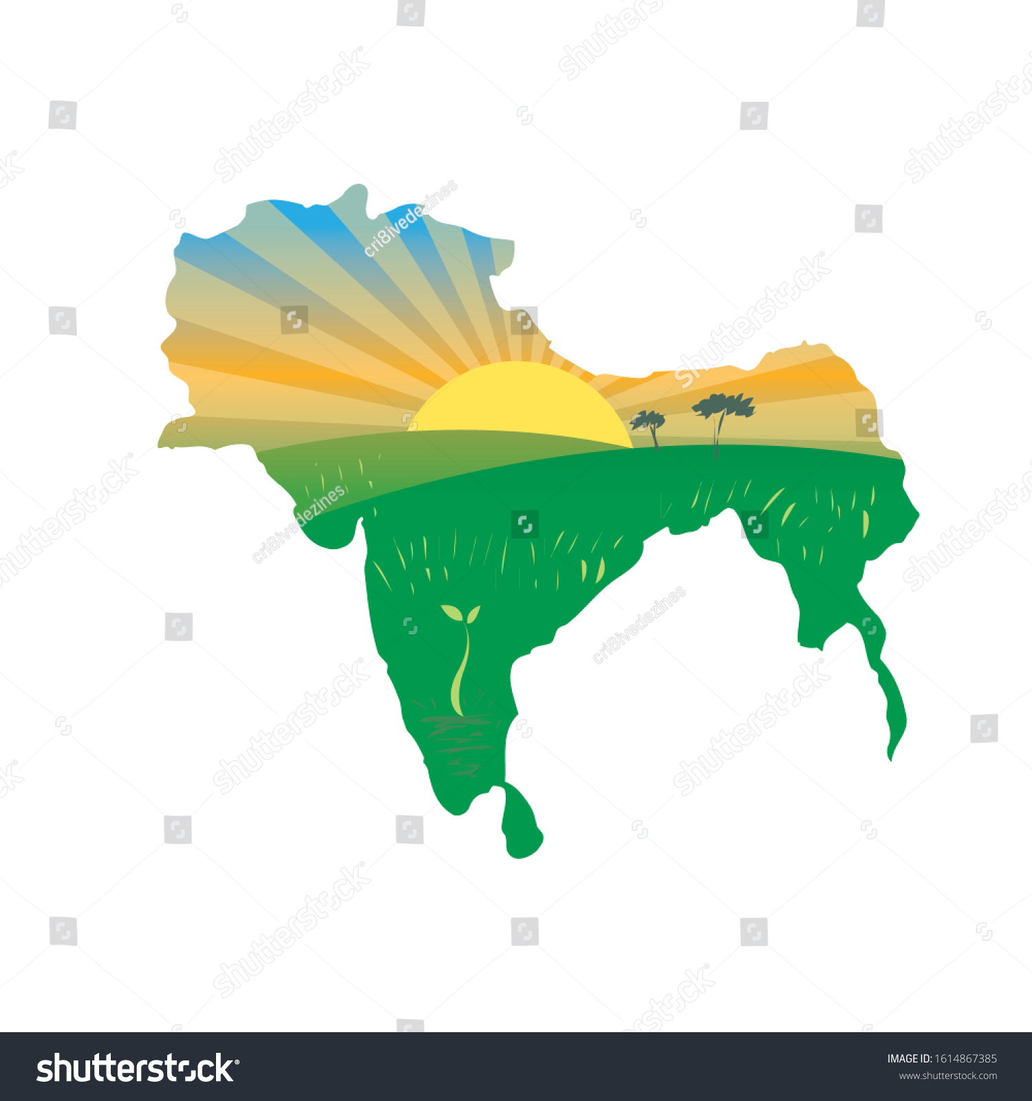 India Map Akhand Bharat Vector Design: เวกเตอร์สต็อก (ปลอดค่าลิขสิทธิ์ ...