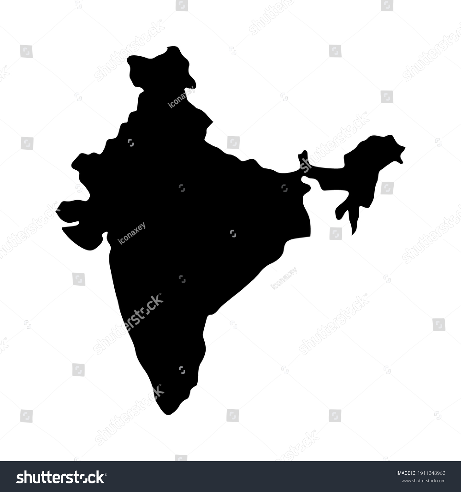 India Map Vector Indian Symbol Icon: เวกเตอร์สต็อก (ปลอดค่าลิขสิทธิ์ ...