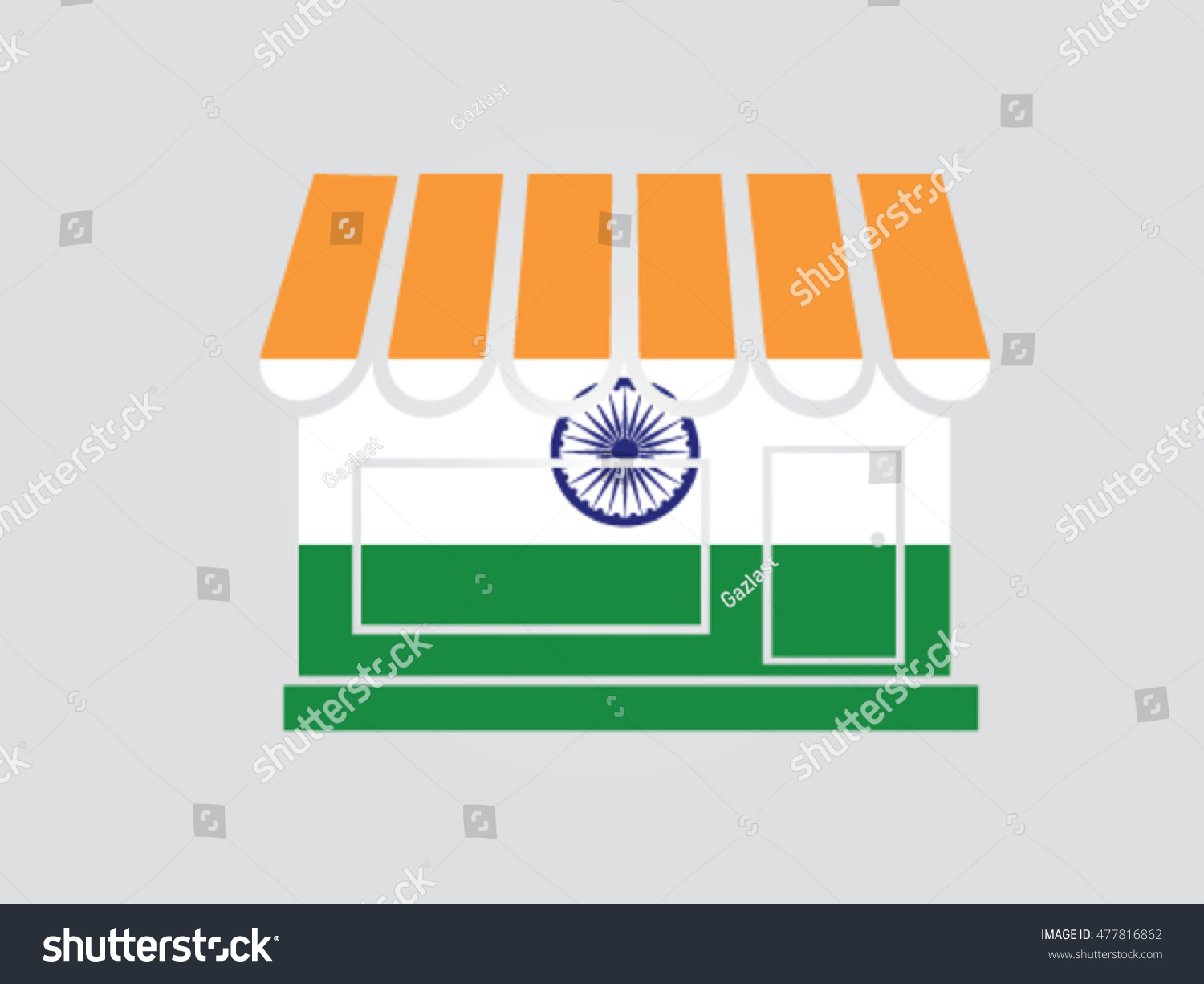 India Store Market Stock Vector (Royalty Free) 477816862 | Shutterstock