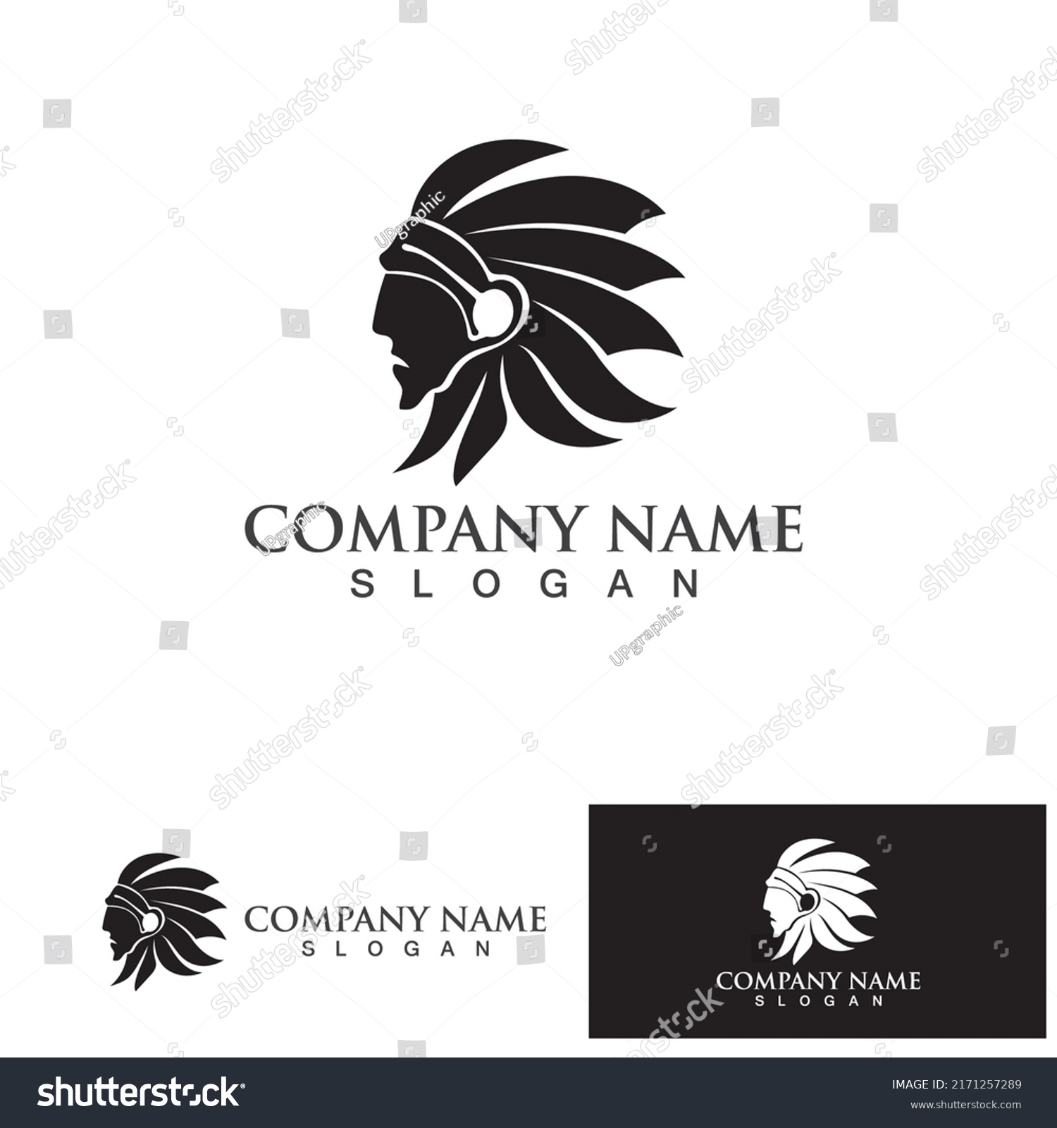 Indian Apache Chief Mascot Logo Stock Vector (Royalty Free) 2171257289 ...