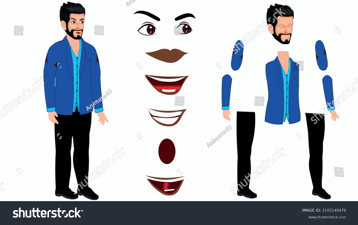 Indian Businessman Cartoon Character Animation Videos Stock Vector ... Indian Businessman Cartoon Character Animation Videos Stock Vector ...