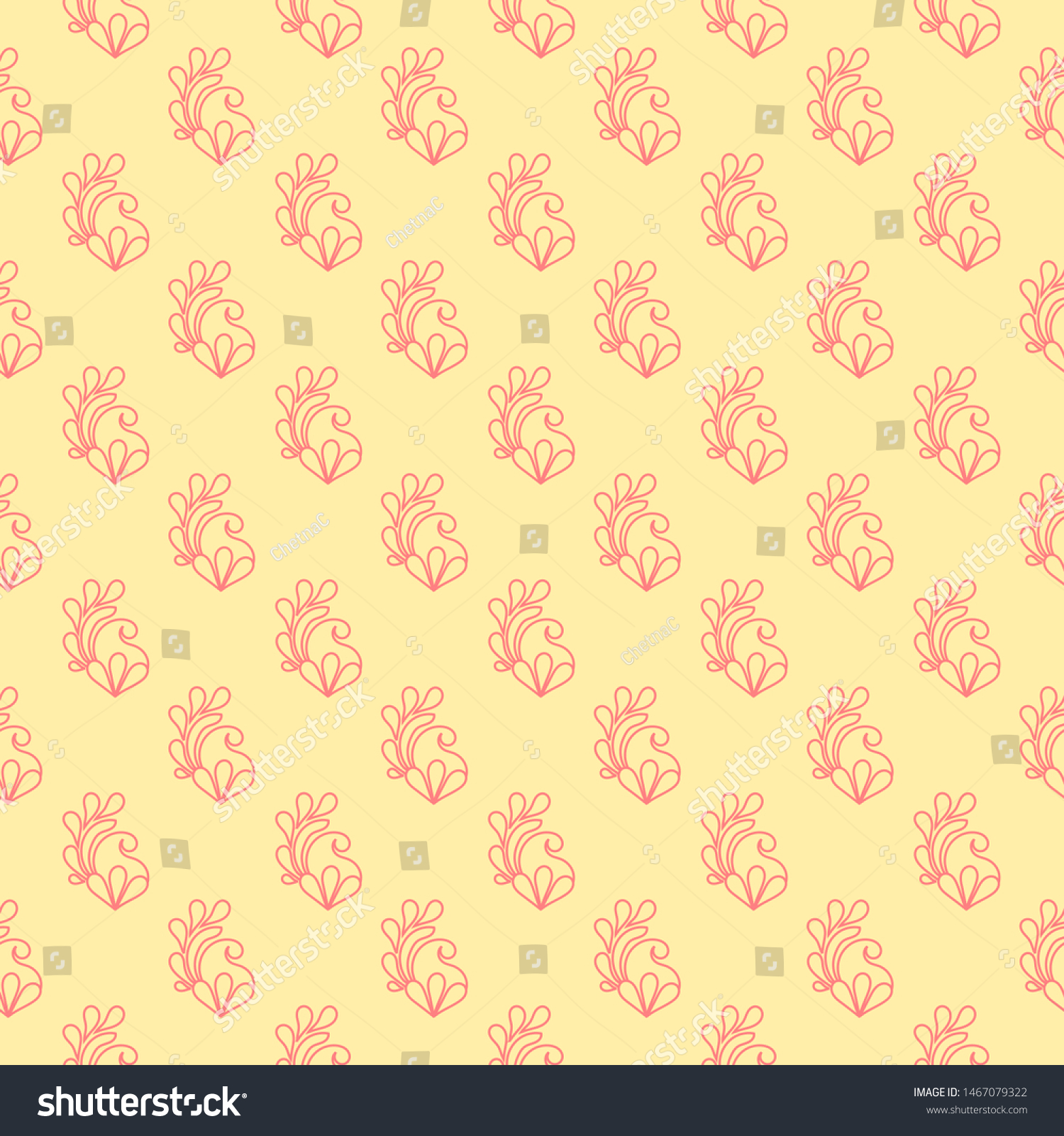 Indian Decorative Block Print Butta Pattern Stock Vector (Royalty Free ...
