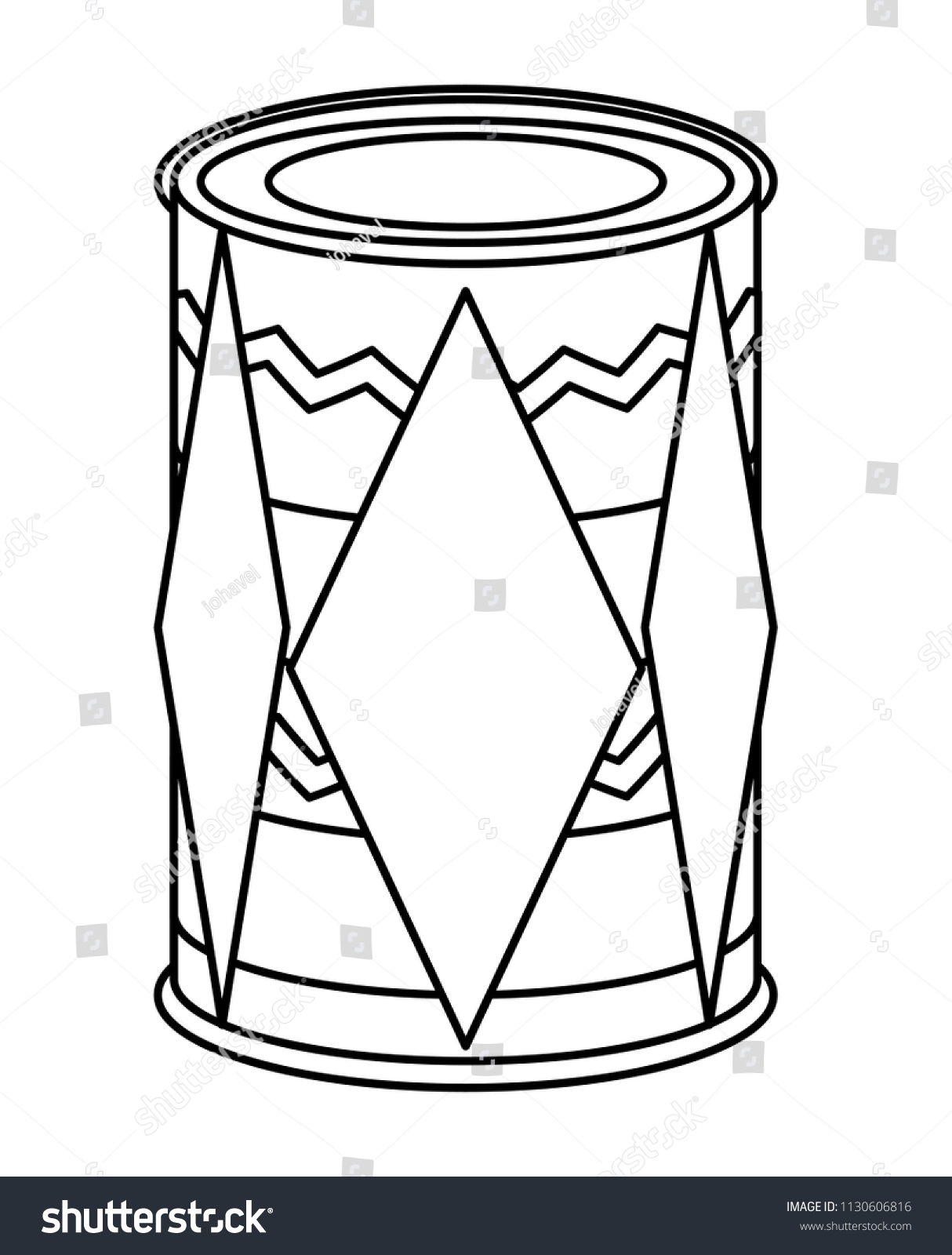 Indian Drum Icon Stock Vector (Royalty Free) 1130606816 | Shutterstock