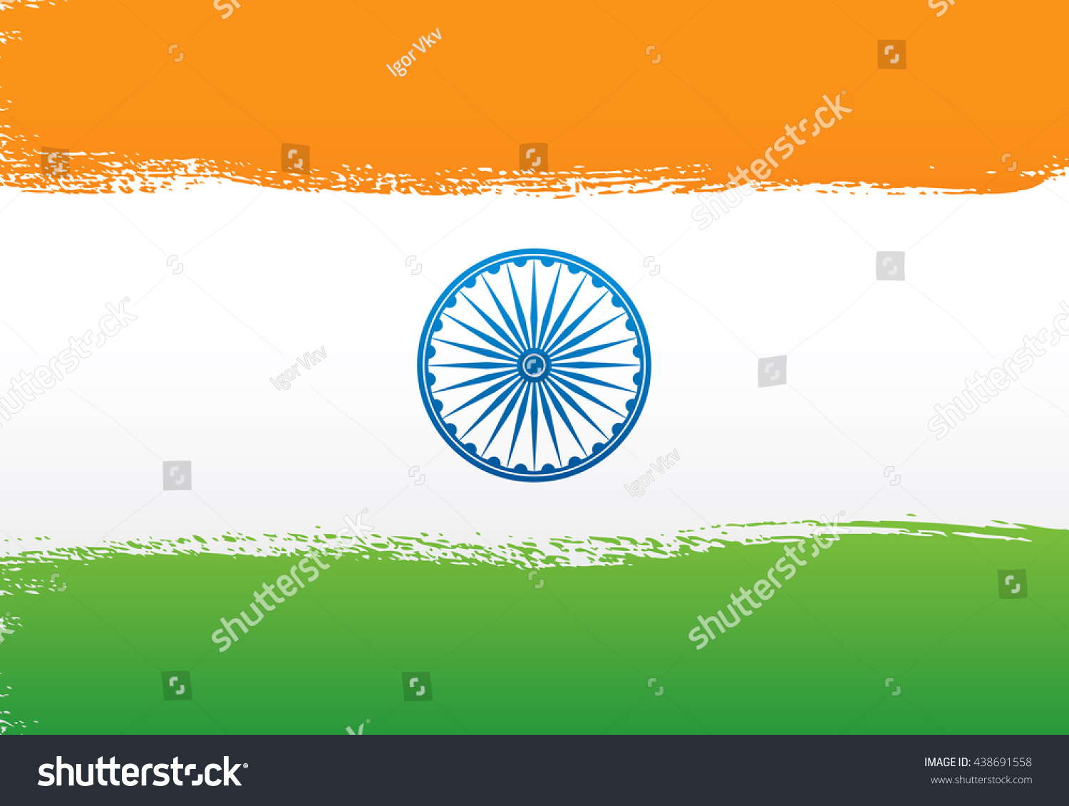 Indian Flag Brush Stroke Background 库存矢量图（免版税）438691558 | Shutterstock