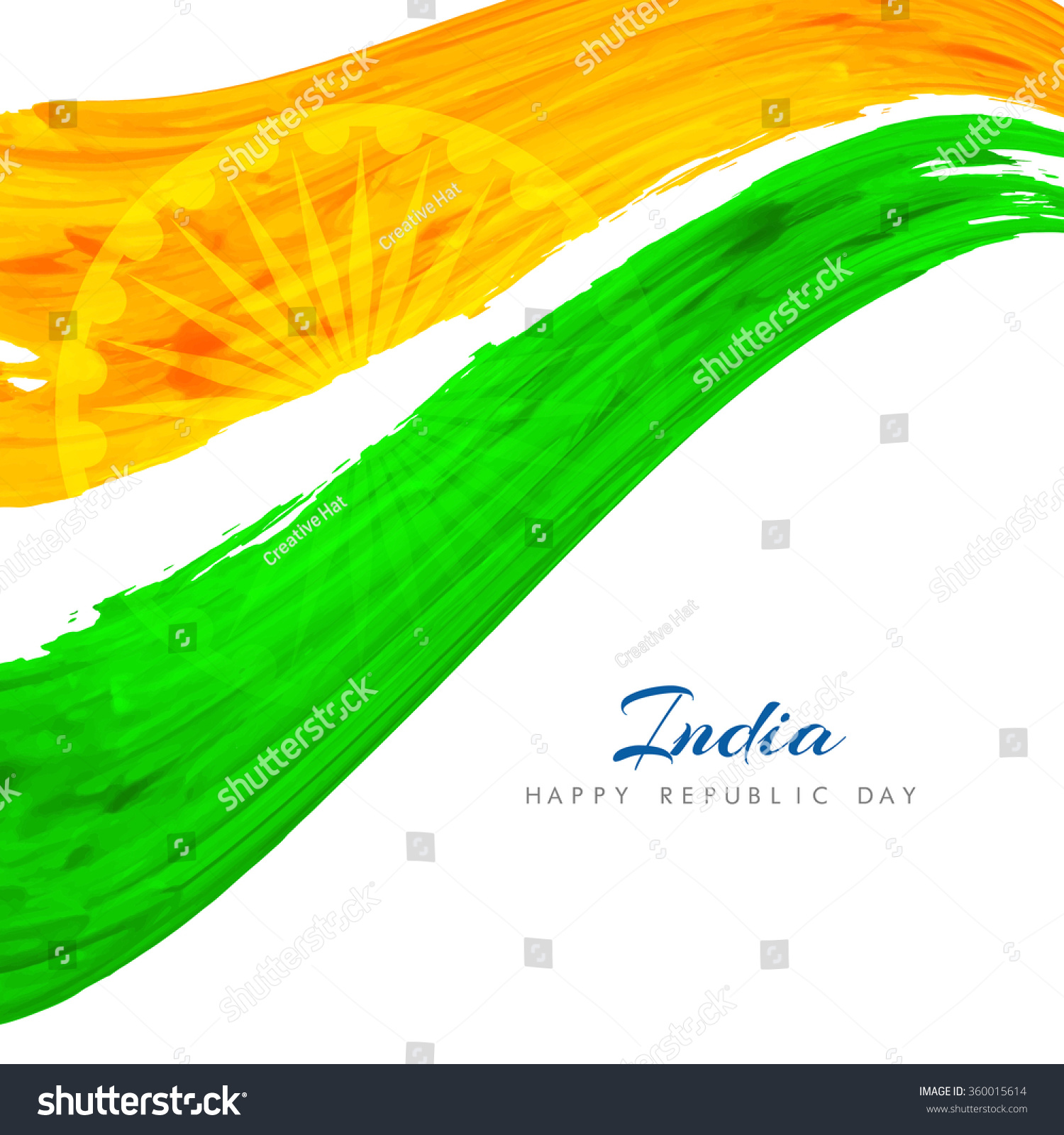 Indian Flag Theme Background Design Stock Vector (Royalty Free) 360015614