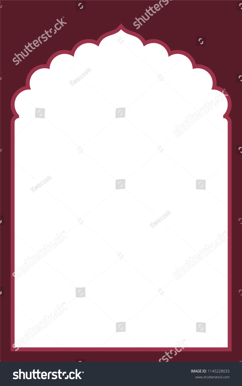 Indian Frame On White Background Stock Vector (Royalty Free) 1145228033