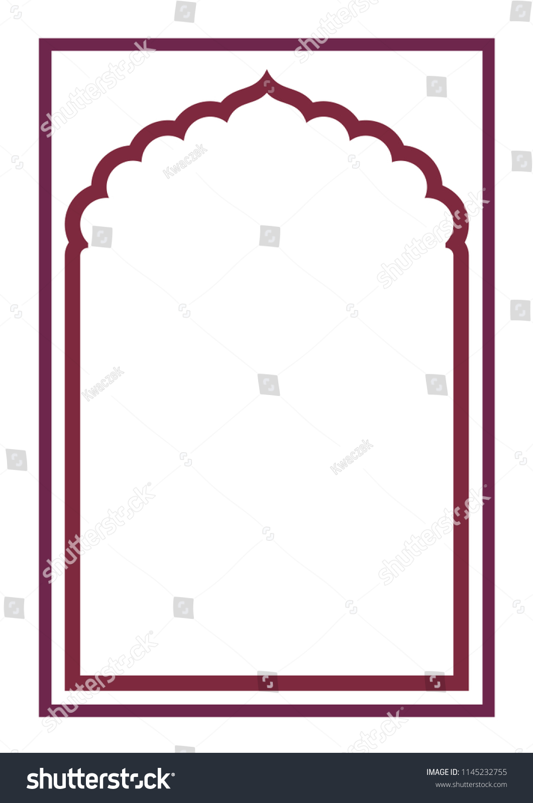 Indian Frame On White Background Stock Vector (Royalty Free) 1145232755
