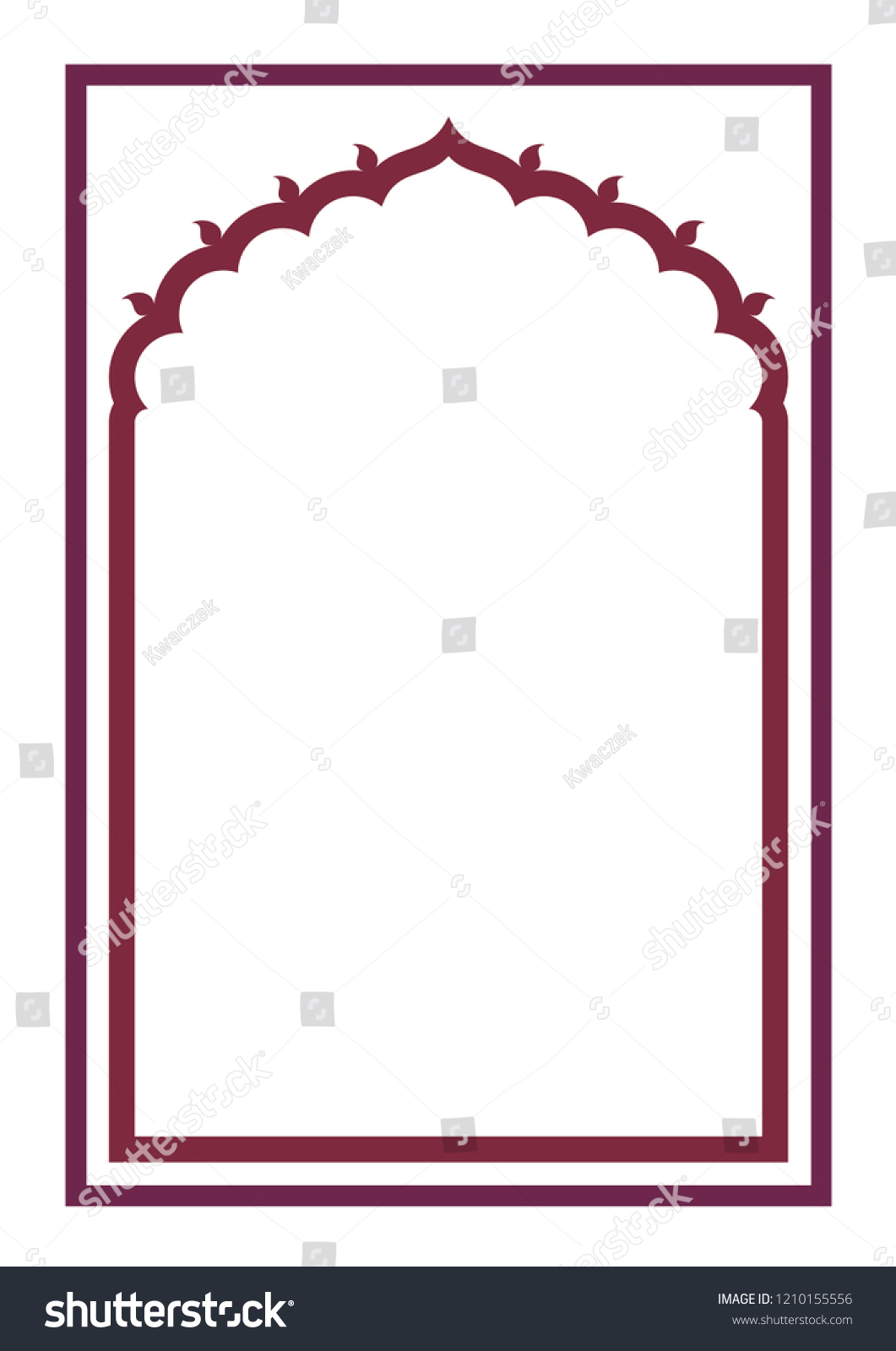 Indian Frame On White Background: เวกเตอร์สต็อก (ปลอดค่าลิขสิทธิ์ ...