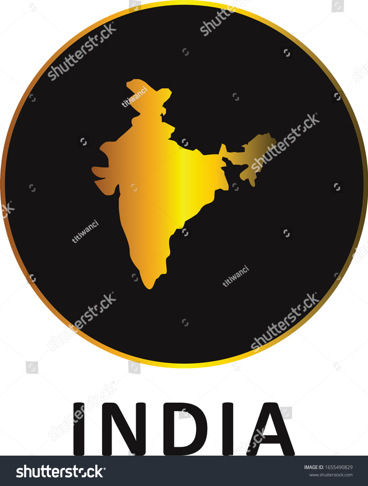 Indian Maps Logo Vector Design Stock Vector (Royalty Free) 1655490829