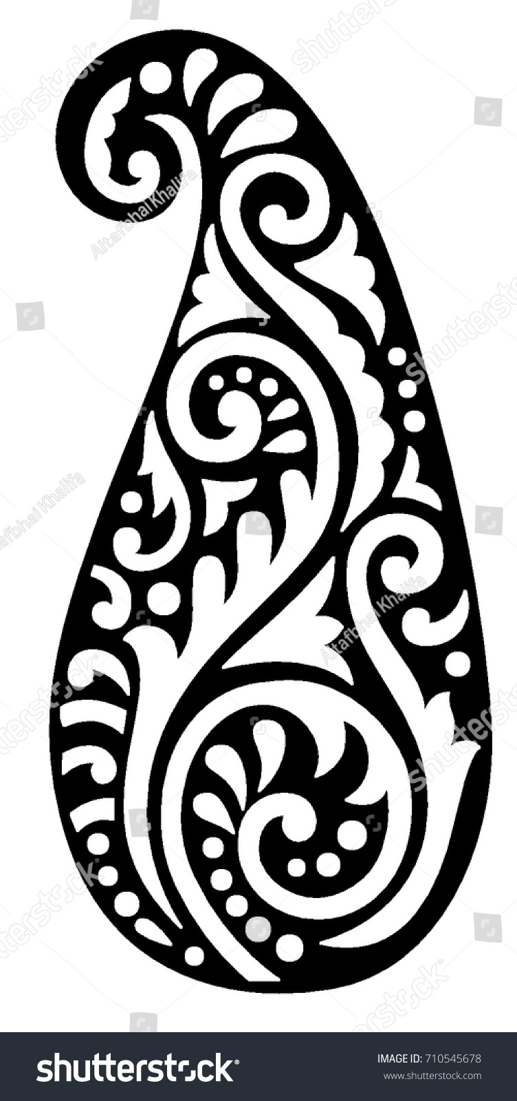 Indian Motif Vector Stock Vector (Royalty Free) 710545678