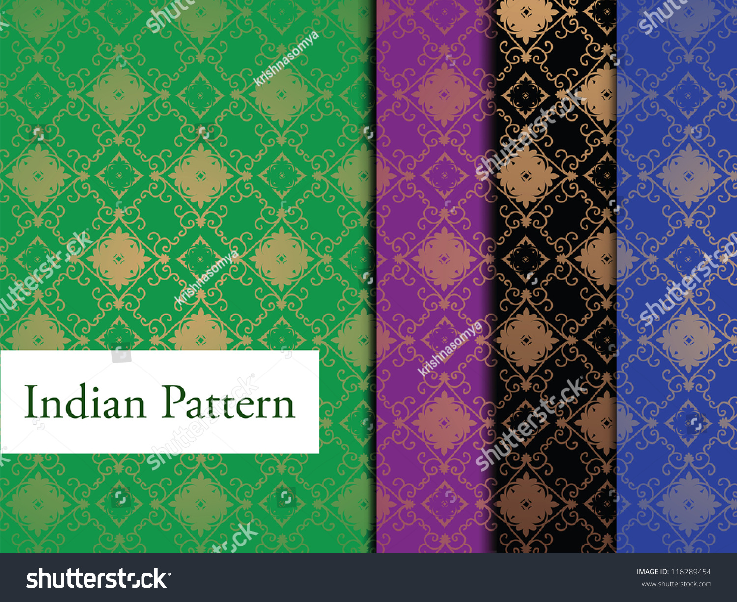 Indian Pattern Detailed Easily Editable Stock Vector (Royalty Free ...