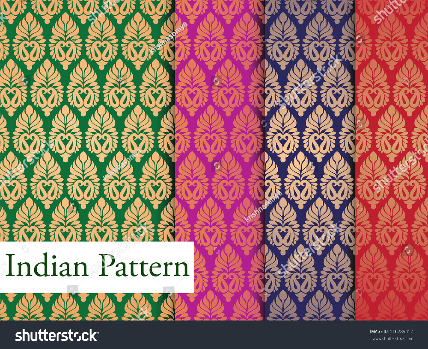 Indian Pattern Detailed Easily Editable Stock Vector (Royalty Free ...