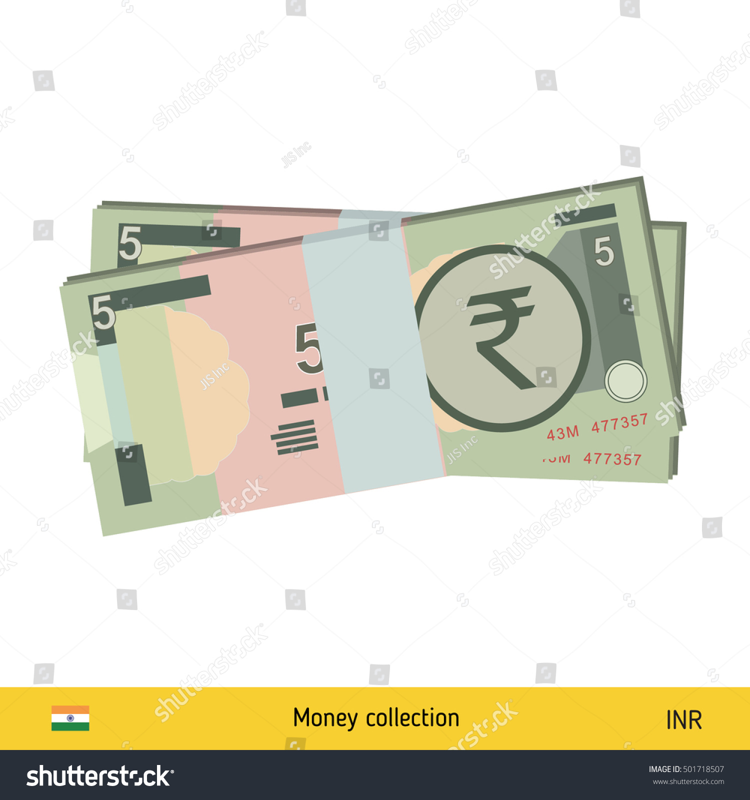 Indian Rupee Banknote Stock Vector (Royalty Free) 501718507 | Shutterstock