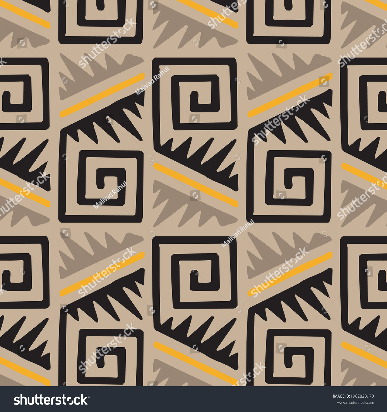 Indian Treditional Pattern Design Illustration Art Stock Vector ...
